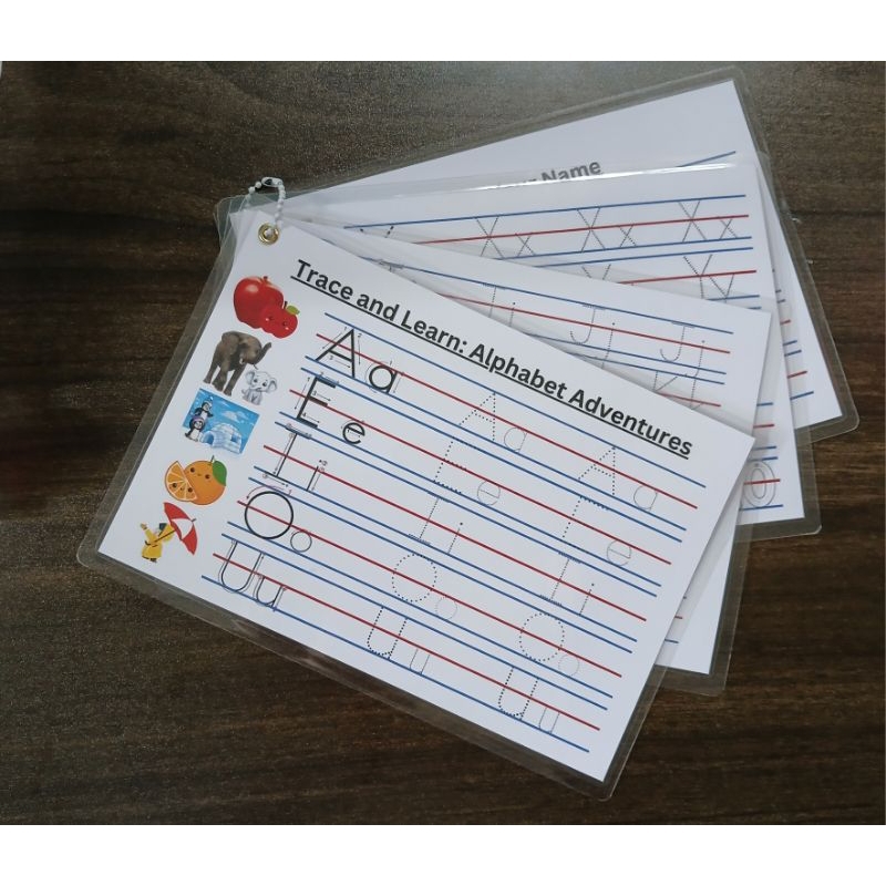 Laminated Tracing Letters and Numbers for Preschoolers with whiteboard ...