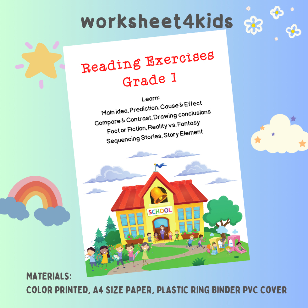 70, PAGEs READING EXERCISES GRADE 1 WORKSHEET WORKBOOK | Shopee Philippines