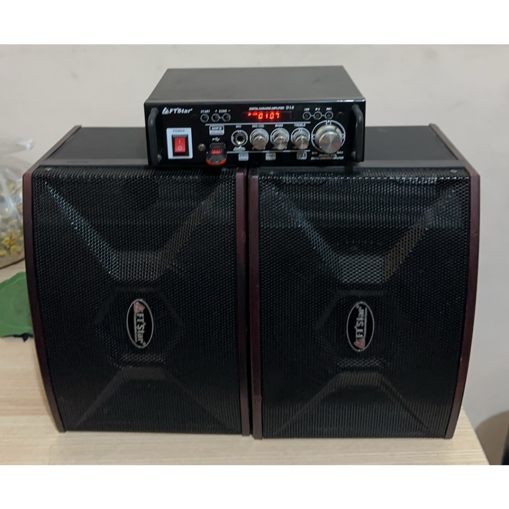 FT STAR 6 Inches Micro Component System (Amplifier + Speakers)set ...