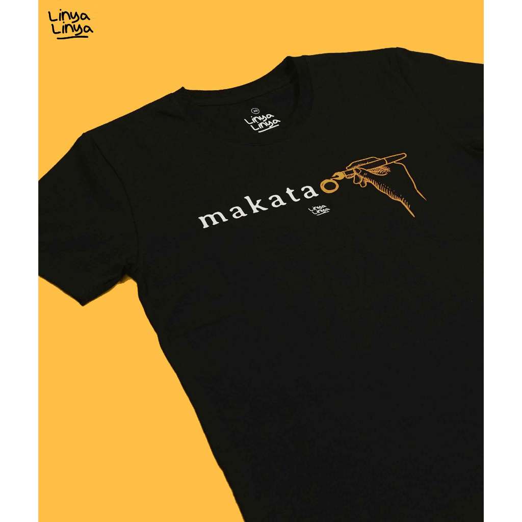 Linya-Linya T-Shirt: MAKATAO (BLACK) | Shopee Philippines