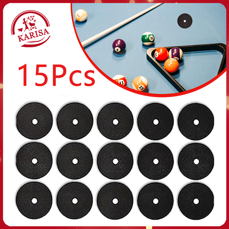 15Pcs Billiards Table Spots Black Billiard Spot Sticker Billiard Spot ...