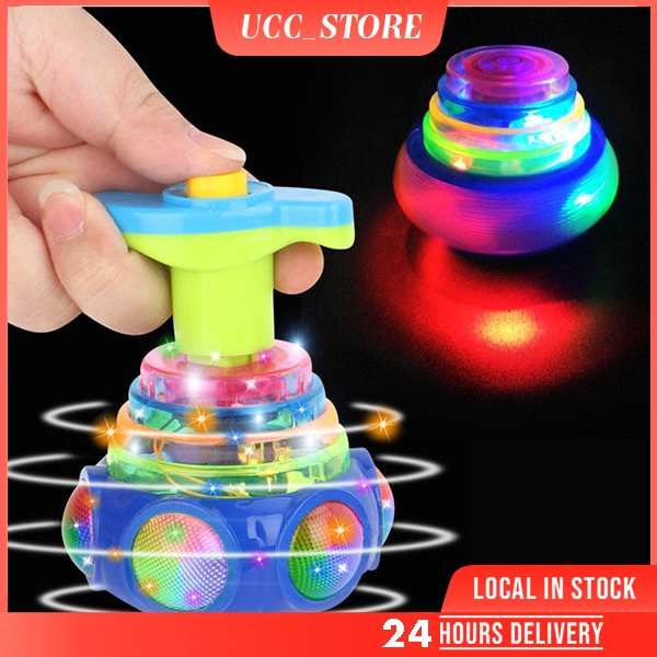 Light-emitting Gyroscope Toy Light Laser Rotation Top Toy Children ...