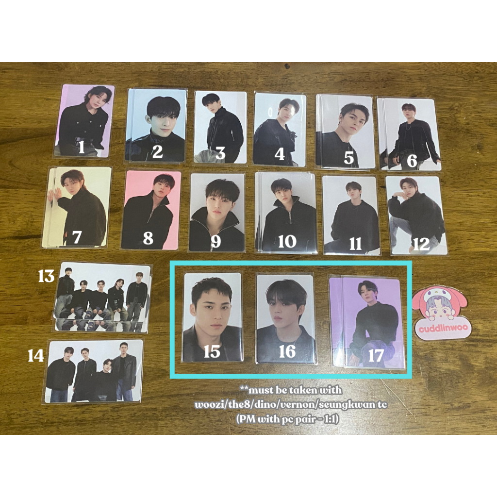 SEVENTEEN SVT - FOLLOW TOUR TRADING CARDS PHOTOCARDS OFFICIAL | Shopee ...