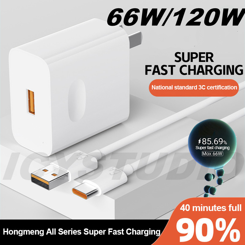 120W 66W USB Fast Charger Original 6A CABLE charger type c fast charger V8 | Shopee Philippines
