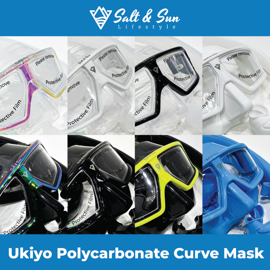 Salt & Sun Ukiyo Curve Mask Ultra Low Volume Freediving Diving Mask ...