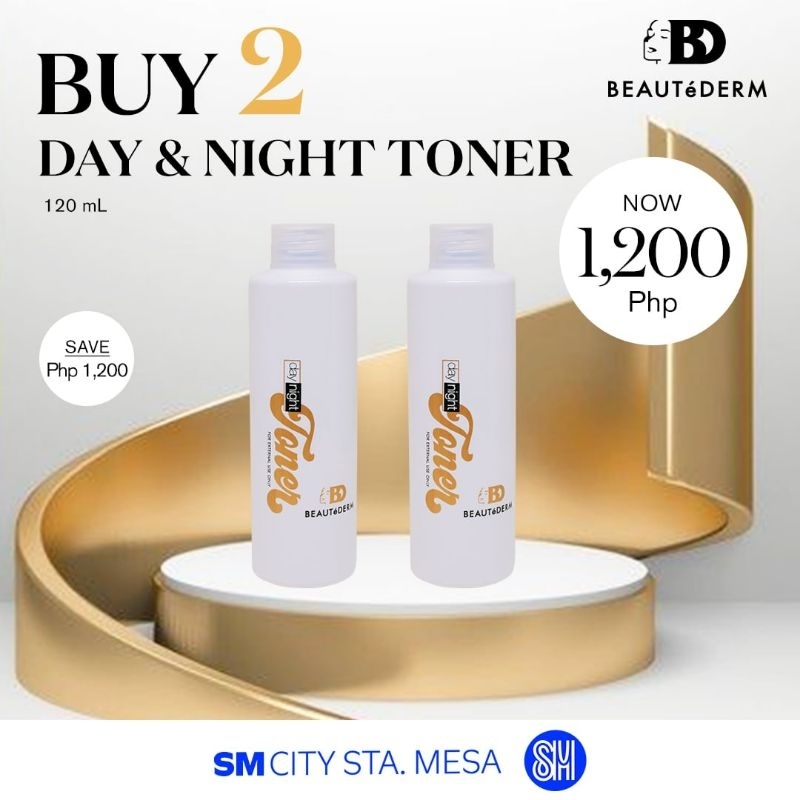 BUY 1 TAKE 1 BEAUTéDERM Day & Night Facial Toner 120ml (Exp. 01/2027 ...