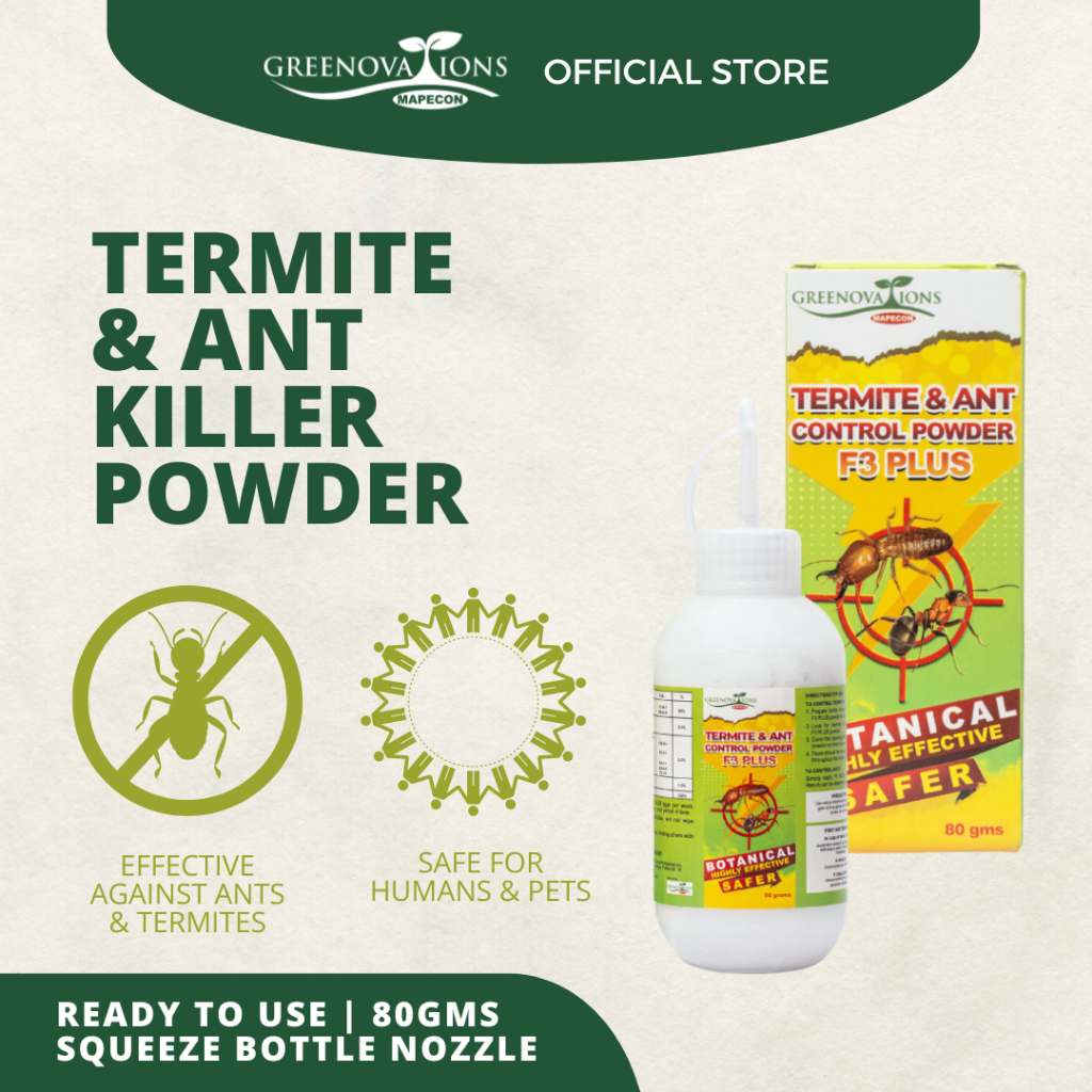 MAPECON GREENOVATIONS F3Plus Termite and Ant Killer Powder 80GRAMS ...