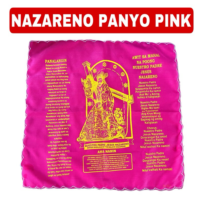 Nazareno Panyo Pink (Blessed Already) | Shopee Philippines