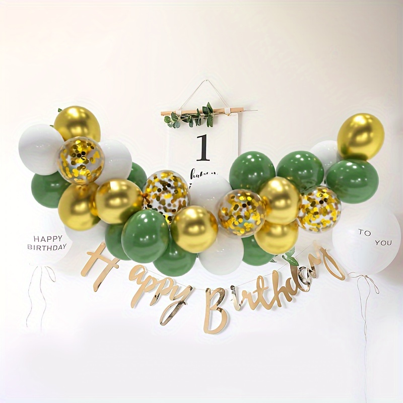 Balloon Garland Kit with Hbd Banner Birthday Party Needs Decoration ...