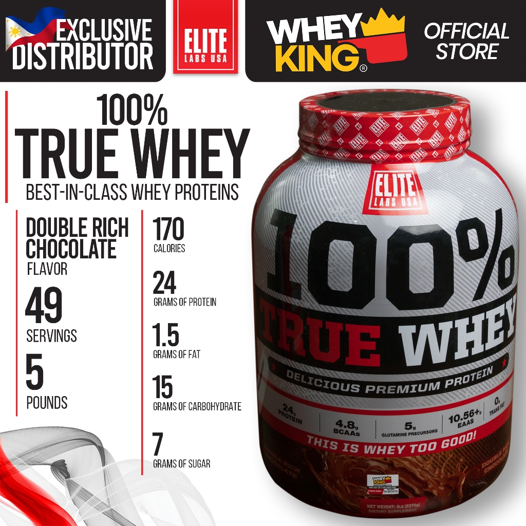 ELITE LABS 100% TRUE WHEY 5lbs l Delicious premium protein | Shopee ...