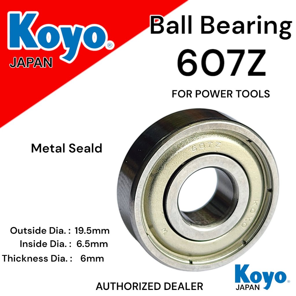 Original KOYO JAPAN Ball Bearing 607Z metal seal sold per piece ...
