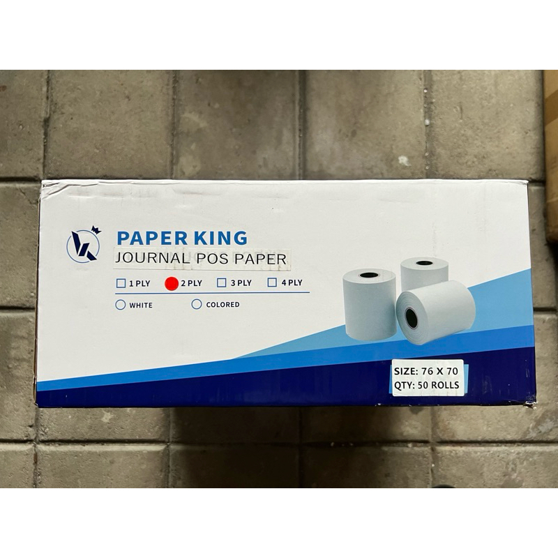 76x70 2PLY Carbonless Journal Paper 50 Rolls | Shopee Philippines