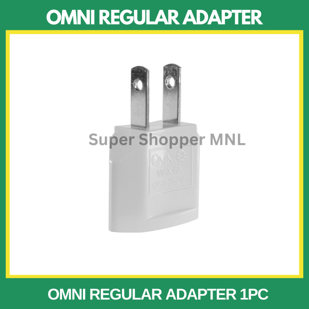 Omni Regular Adapter 6A 250V | Shopee Philippines