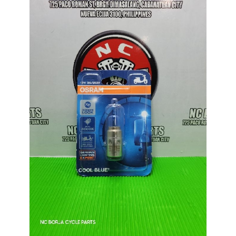 OSRAM B35 HALOGEN BULB 12V 35/35W COOL BLUE | Shopee Philippines