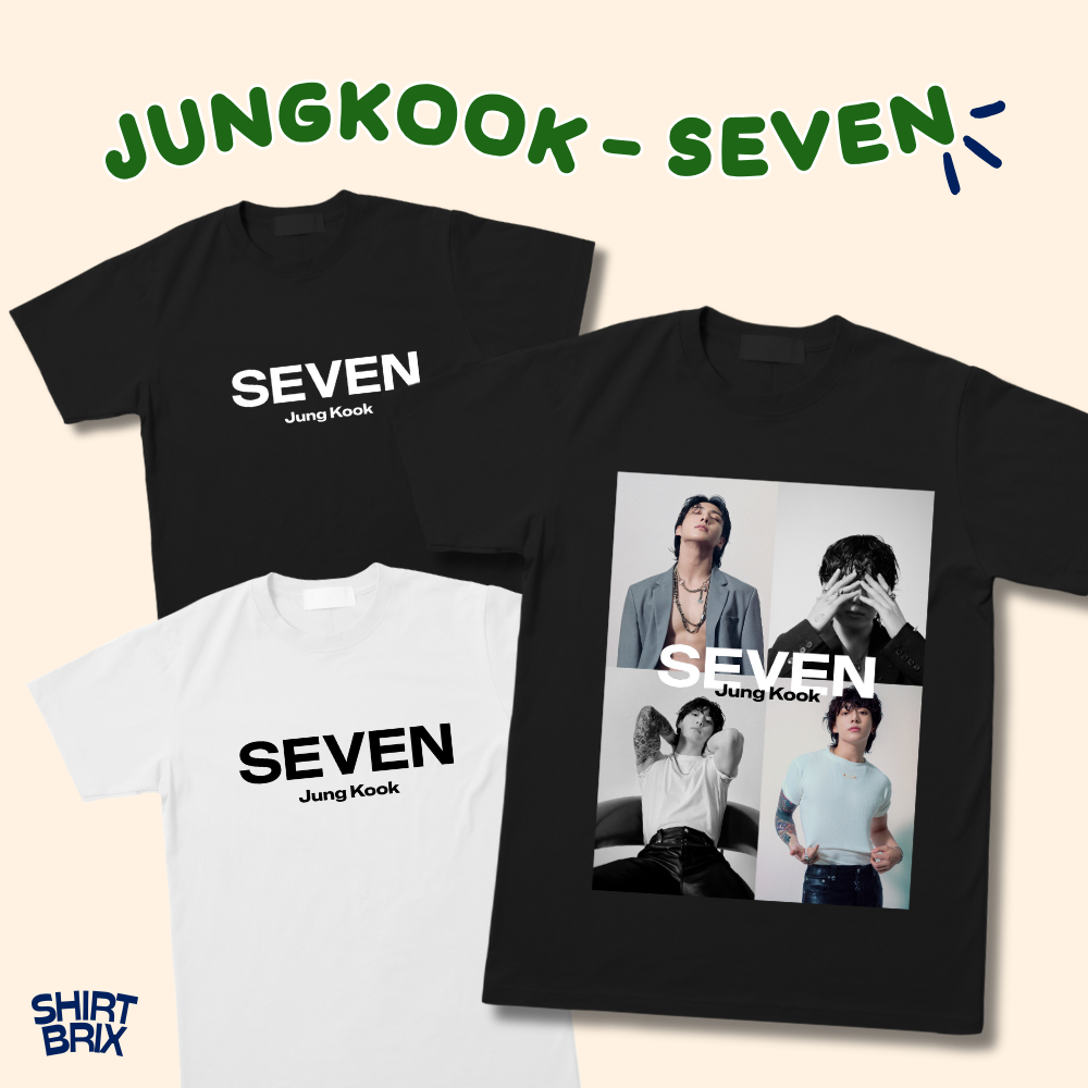 SEVEN Jungkook KPOP Graphic and Statement Tshirt | Unisex Tshirt for ...