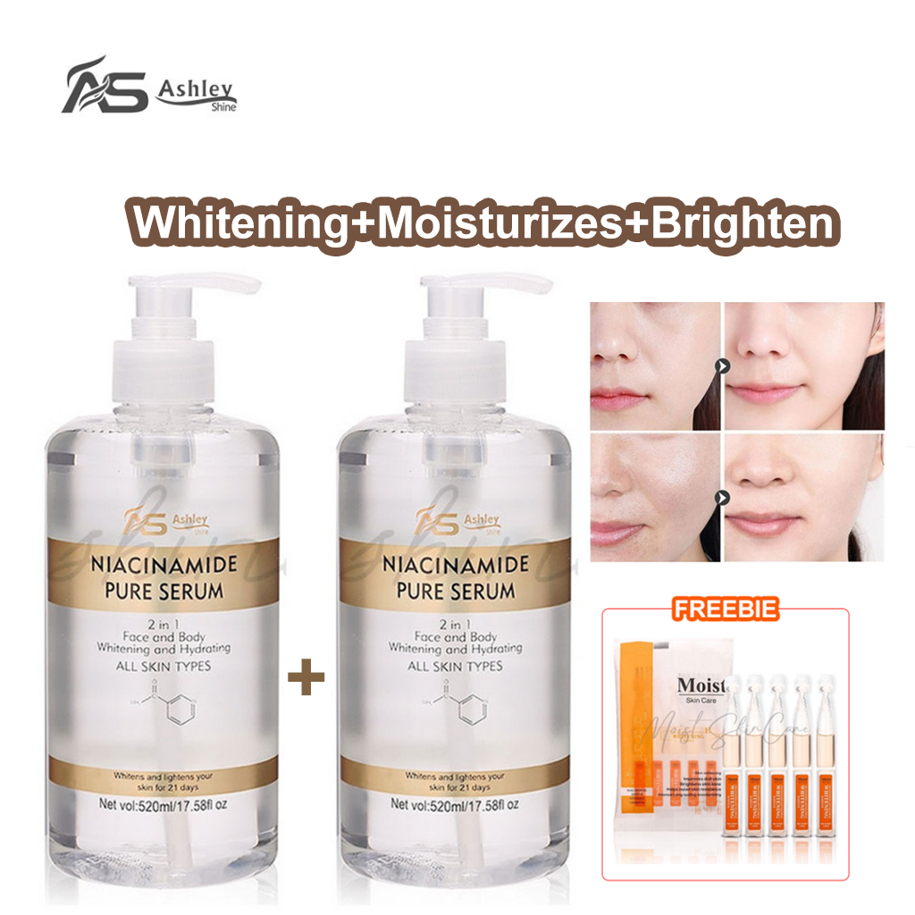 Ashley Shine NIACINAMIDE Pure Serum 520ml Face and Body Moisturizes ...