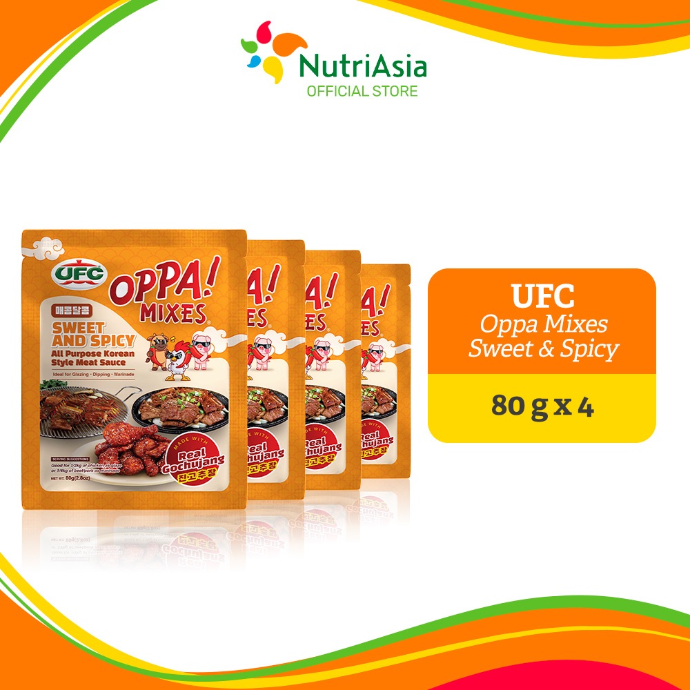 UFC Oppa Mixes Sweet & Spicy 80g Bundle of 4 | Shopee Philippines
