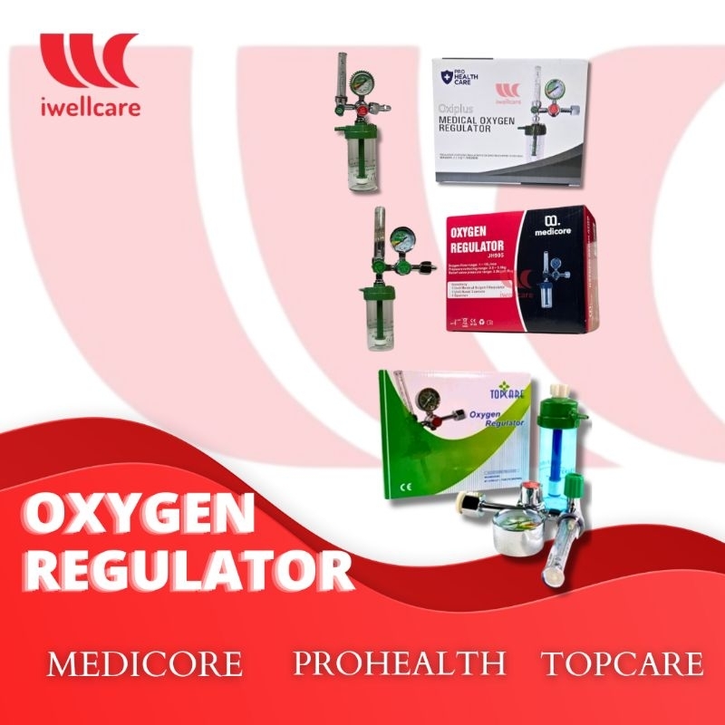 Oxygen Regulator with Accessories: TOPCARE, MEDICORE & PROHEALTH ...