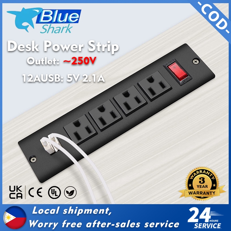 Embedded Desktop Socket with USB Flush Mount Power Outlet Built in ...