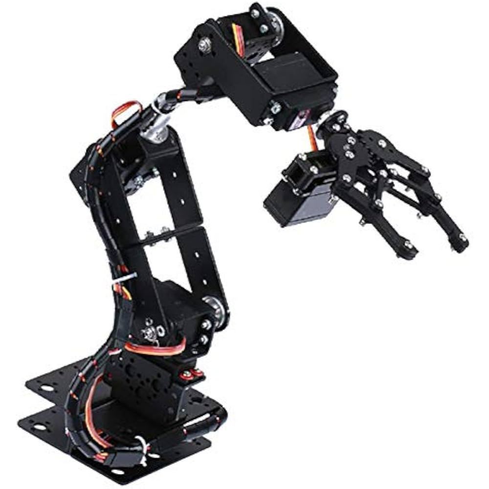 ELEXHUB 6DOF / 4DOF Mechanical Robot Arm Claw for Robotics DIY Kit ...