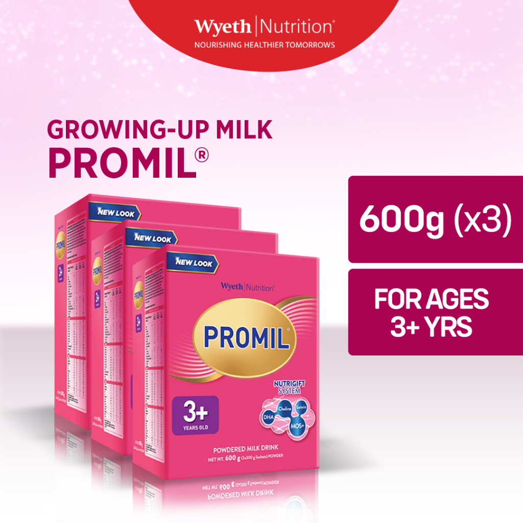 PROMIL FOUR Powdered Milk Drink for Over 3 Years Old 1.8kg (600g - Pack ...