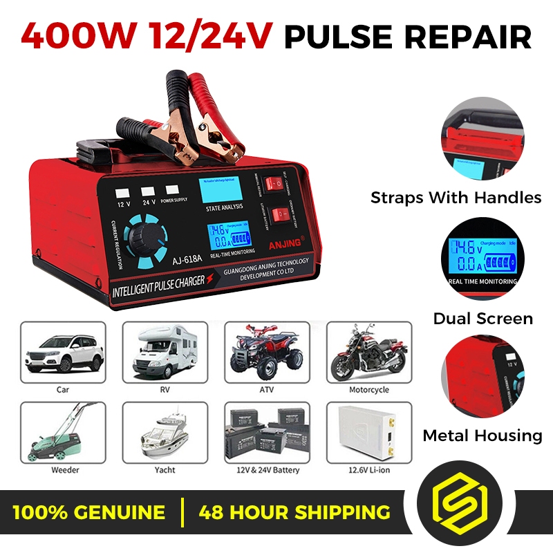 Heavy Duty Battery Charger 12v 24v For Car 400w Fast Charging ...