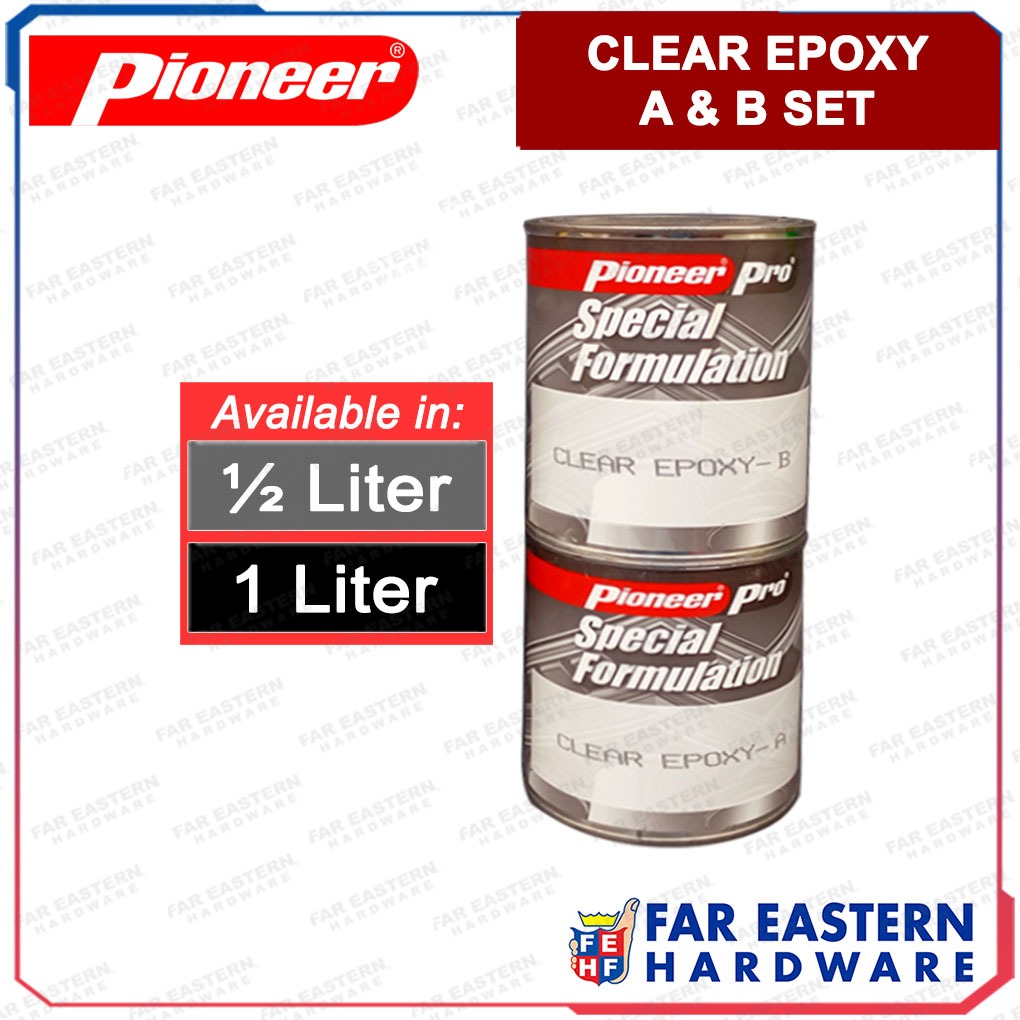 PIONEER Clear Epoxy Set A and B 1/2 | 1 Liter Special Formulation ...