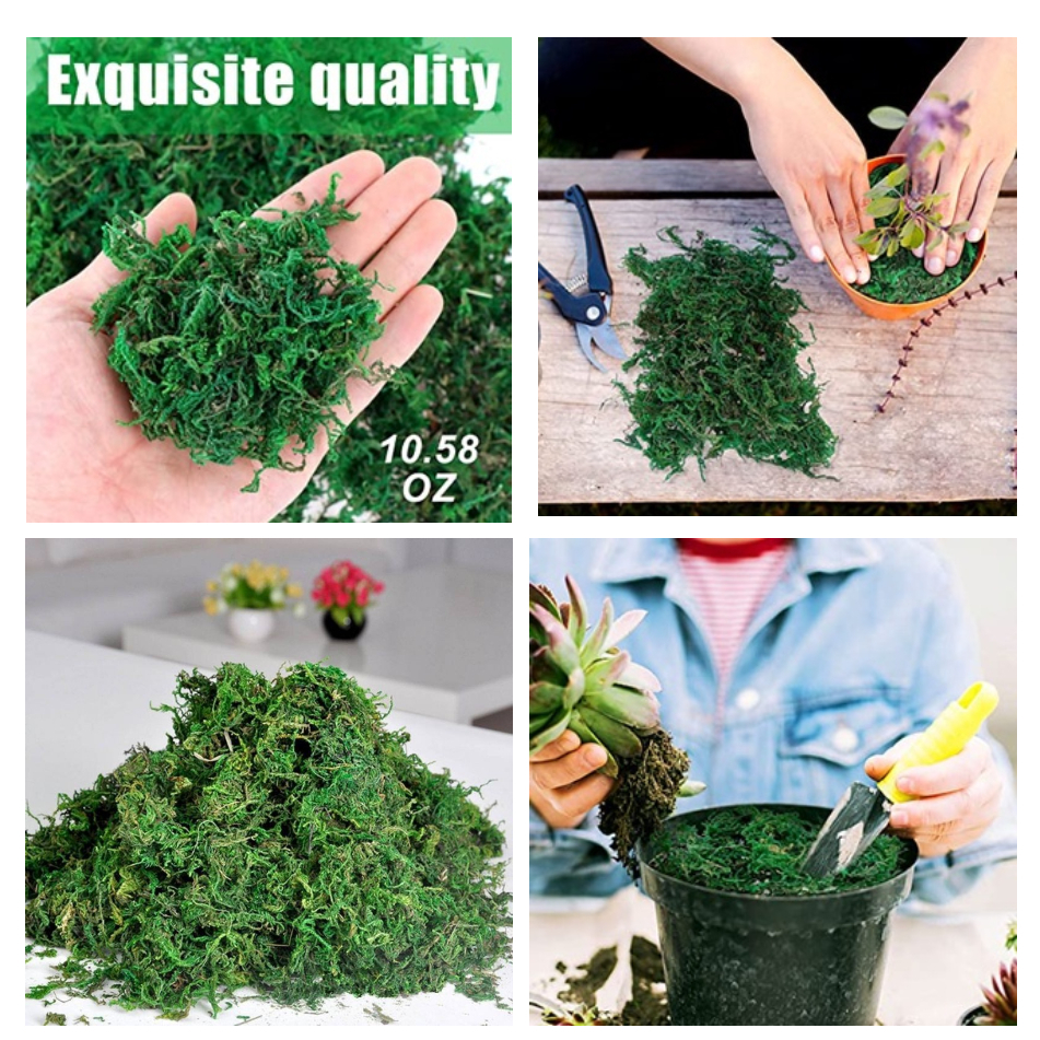 Artificial Fake green Moss Floral Decorative Fake Moss Artificial Fresh ...