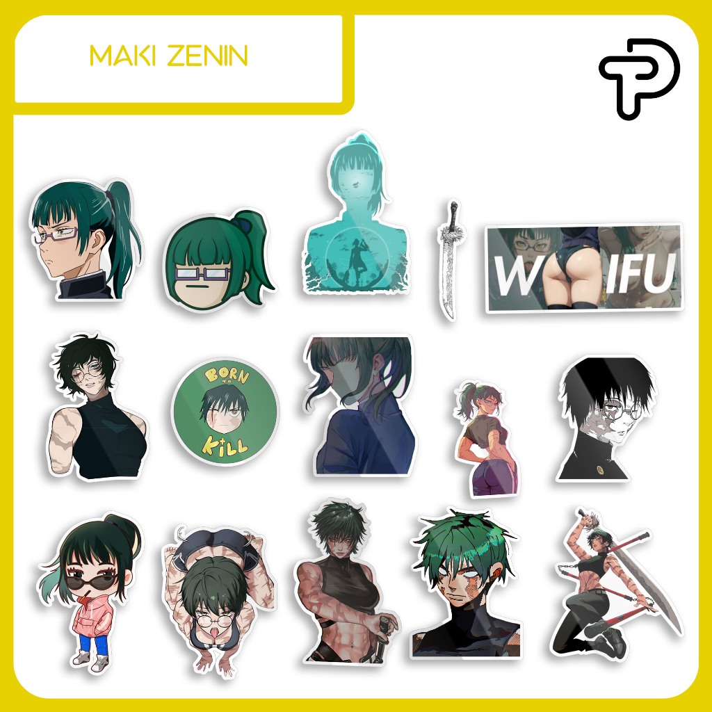 Jujutsu Kaisen Sticker Pack| jjk | Maki Zenin | Vinyl Sticker ...