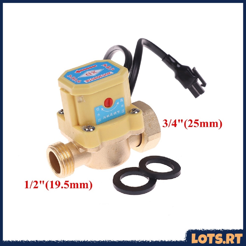 120W Water Flow Sensor Switch 1/2 to 3/4 Thread Connector Booster Pump ...