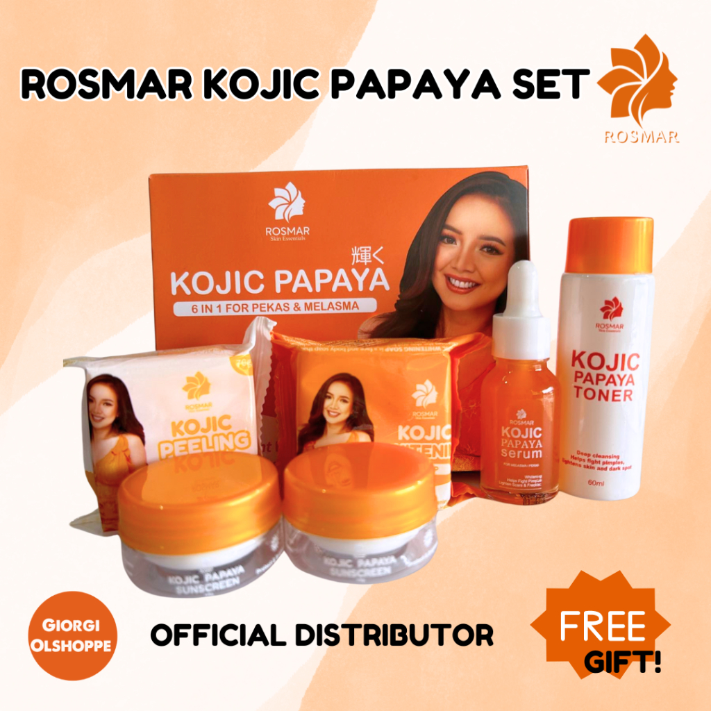 Rosmar Kojic Papaya 6 in 1 Rejuv Set | New Packaging |Pekas & Melasma ...