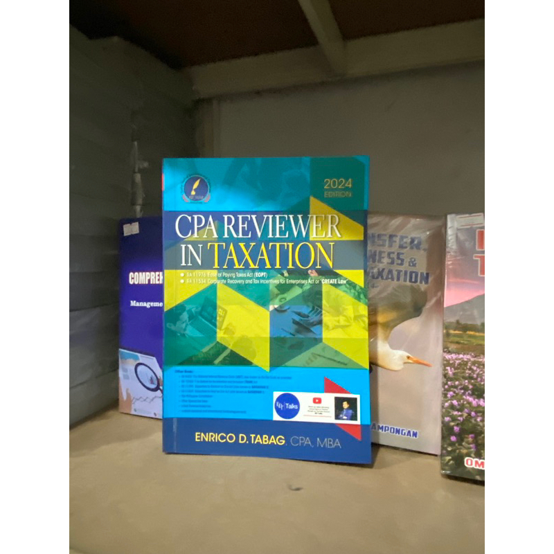 CPA Reviewer in Taxation by Enrico D. Tabag (Original) | Shopee Philippines