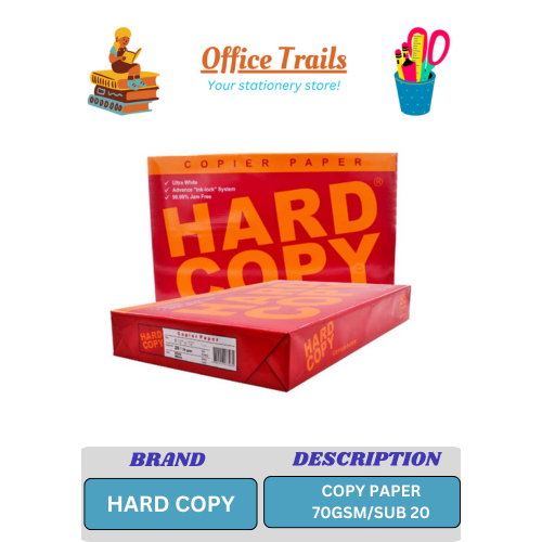 1RM HARD COPY BOND PAPER 70GSM SUBSTANCE 20 500SHEETS SHORT/A4/LONG ...