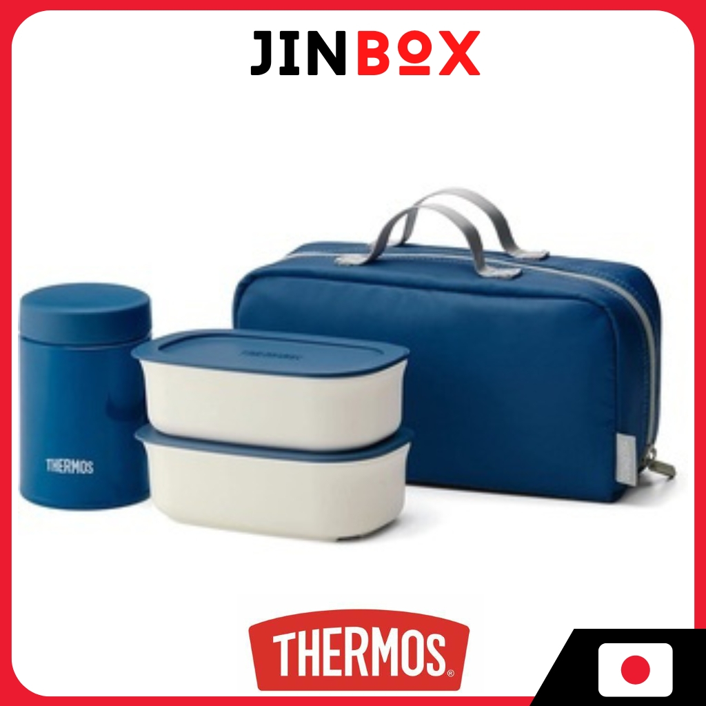 THERMOS Lunch box, JEA-800 NVY Vacuum Insulated Soup Lunch Set Navy, Shipping from Japan ...