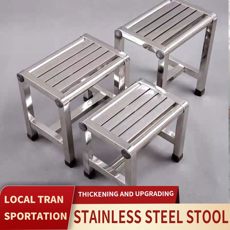 304 Heavy-Duty Stainless Steel square Stool Indoor /Outdoor square ...