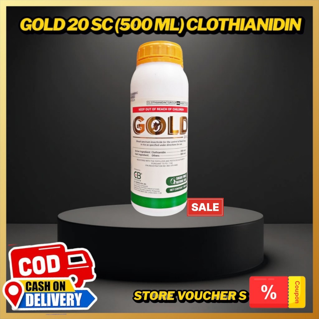 GOLD 20 SC INSECTICIDE 500 ML CLOTHIANIDIN LIQUID by C.B. ANDREW ...