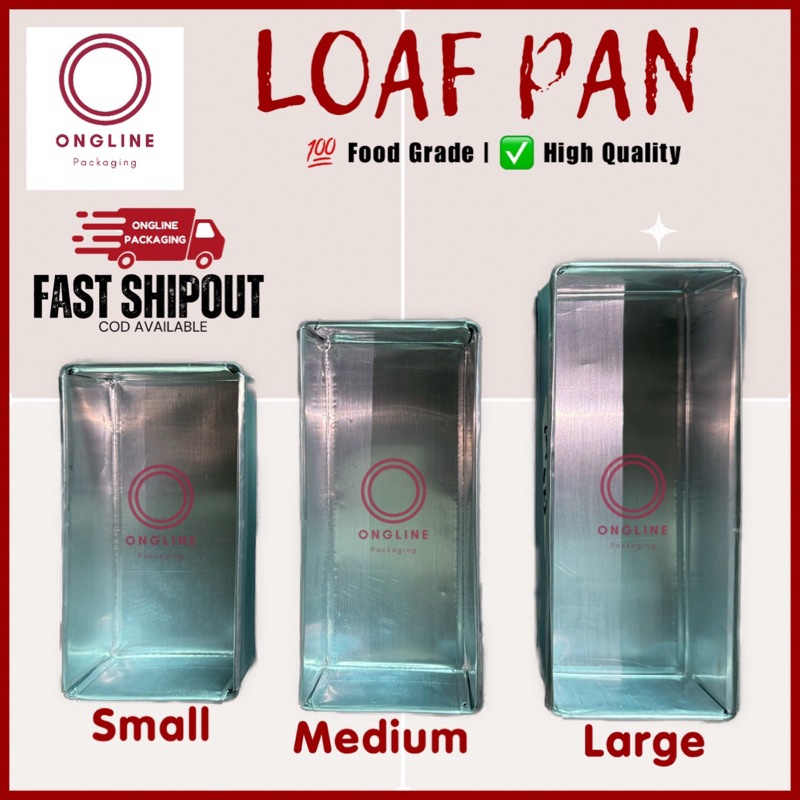 High quality | LOAF PAN | Banana Bread Cake Pan Aluminum Mold | Shopee ...
