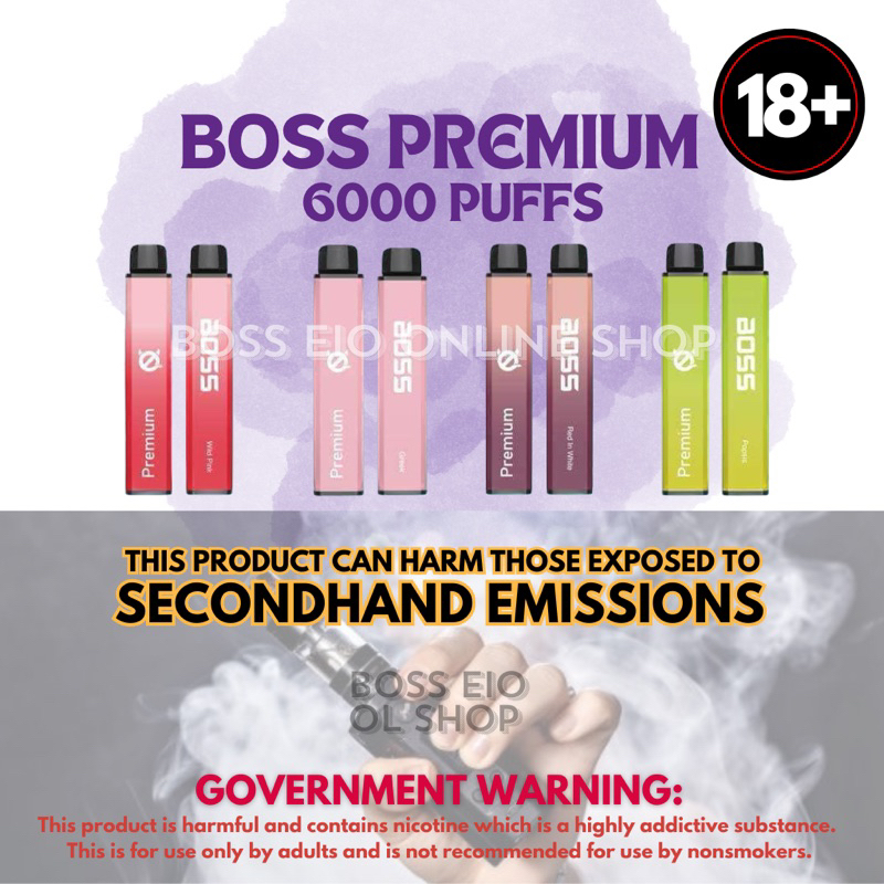 Boss Premium 6k Puffs | Shopee Philippines