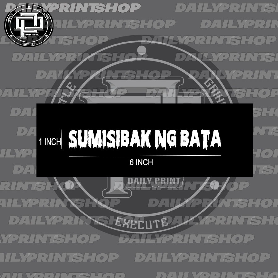 ORIGINAL SUMISIBAK NG BTA decal sticker cutout for car , motorcycle and ...