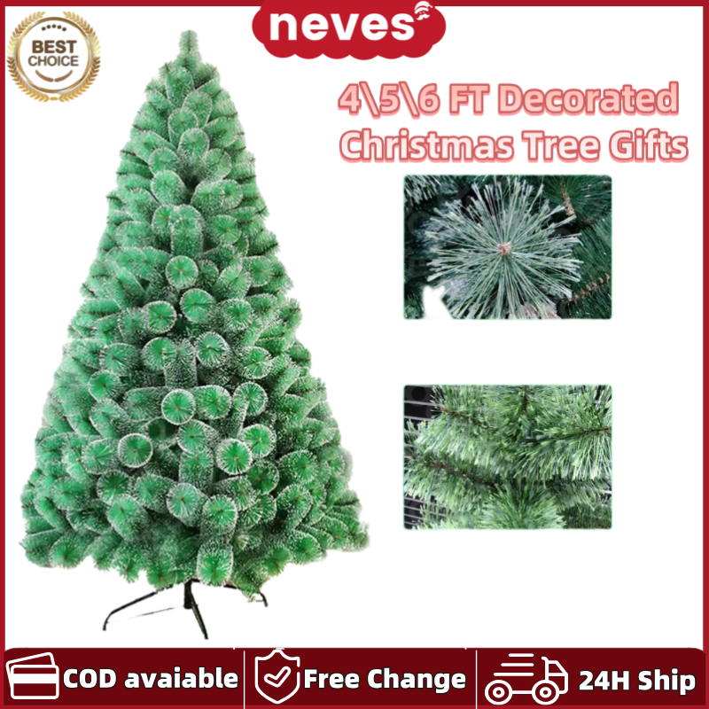 Neves 4ft~8ft Christmas tree gift green Christmas tree craft artificial ...