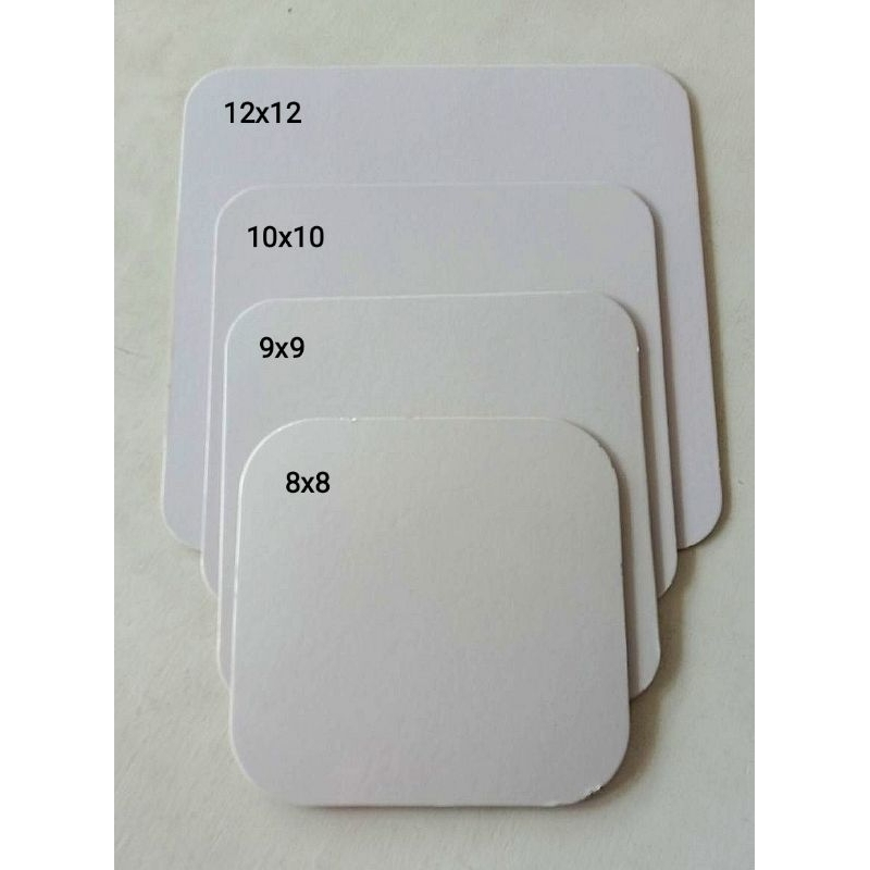Cake Board Thick 2.5mm, Square 8x8/9x9/10x10/12x12,, Silver/ White ...