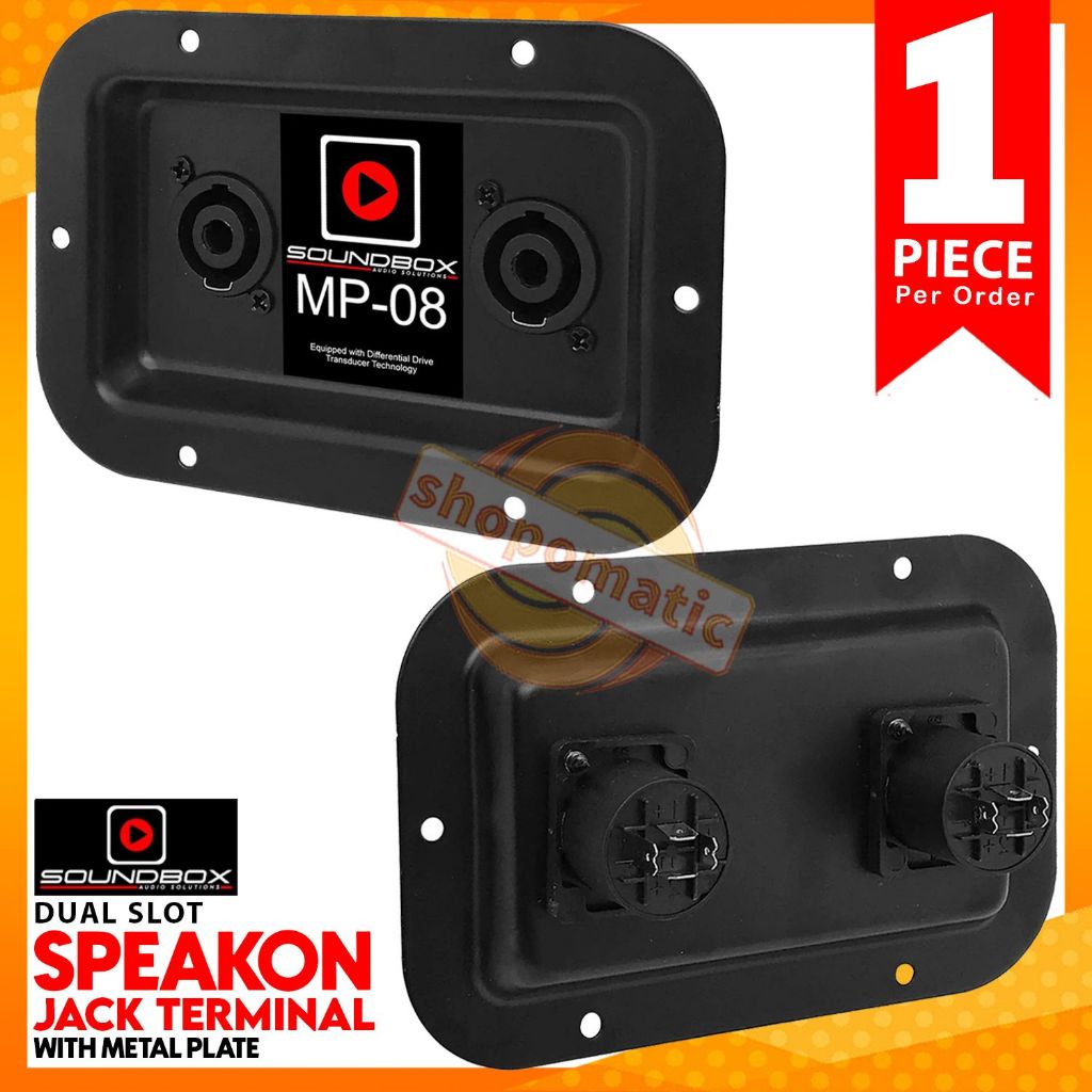 Dual SpeakON Jack Terminal With Metal Plate SOUNDBOX | Shopee Philippines