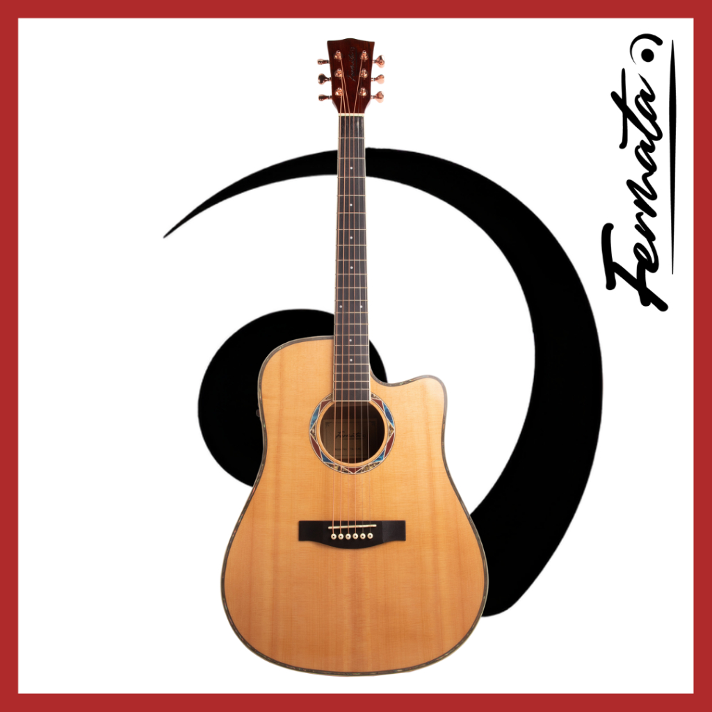 Fermata FA-214 Acoustic-Electric Guitar (ACACIA) | Shopee Philippines