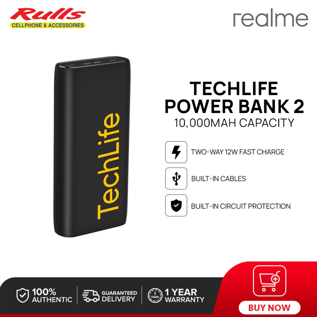 TechLife Power Bank 2 10,000mAh | Shopee Philippines