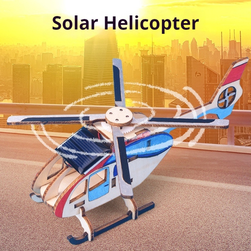 DIY Solar-Powered Helicopter Kit Self-madeHandcrafted Assembly ...
