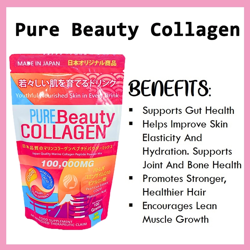 Pure Beauty Collagen Powder Collagen 100g PBC PureBeauty Collagen ...