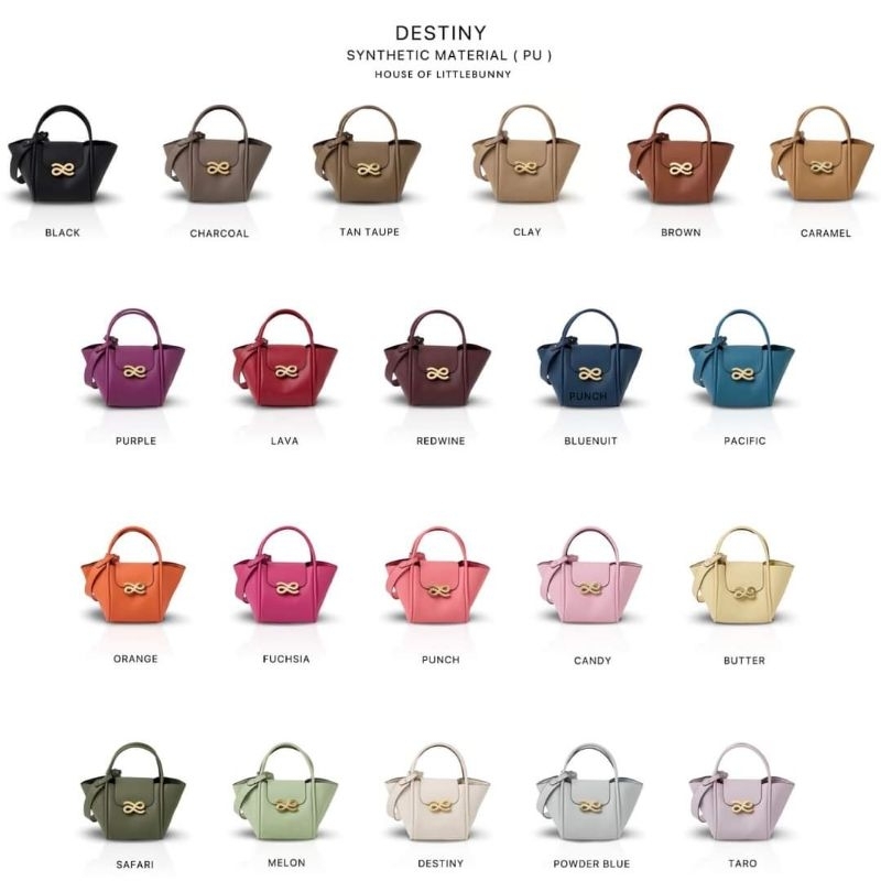 ONHAND NEW! AUTHENTIC HOUSE OF LITTLE BUNNY DESTINY PU BAGS (NEW COLORS ...