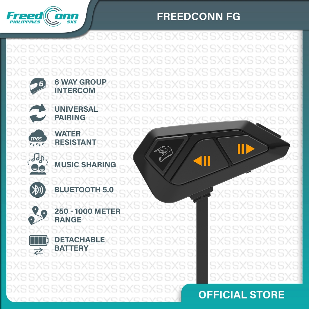 Freedconn FG Motorcycle Helmet Bluetooth Intercom | Shopee Philippines