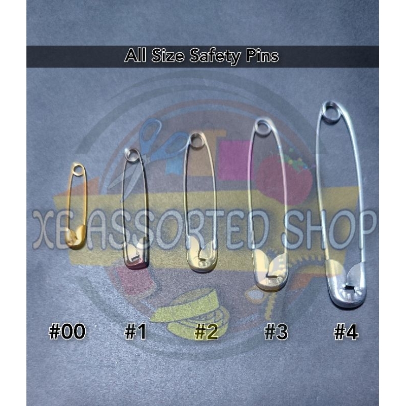 Safety Pins / Pardible All Size sold per 12pcs | Shopee Philippines
