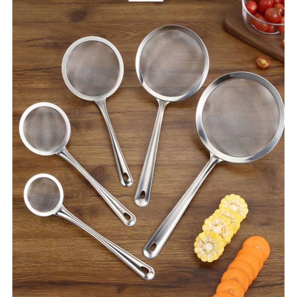 Stainless Steel Skimmer Deep Sieve Colander Strainer | Shopee Philippines